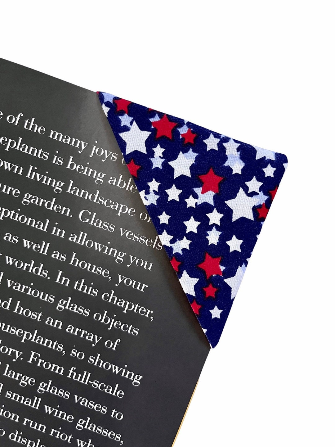 USA Patriotic Bookmark, Stars Bookmark, Cotton Bookmark, Gift for ...