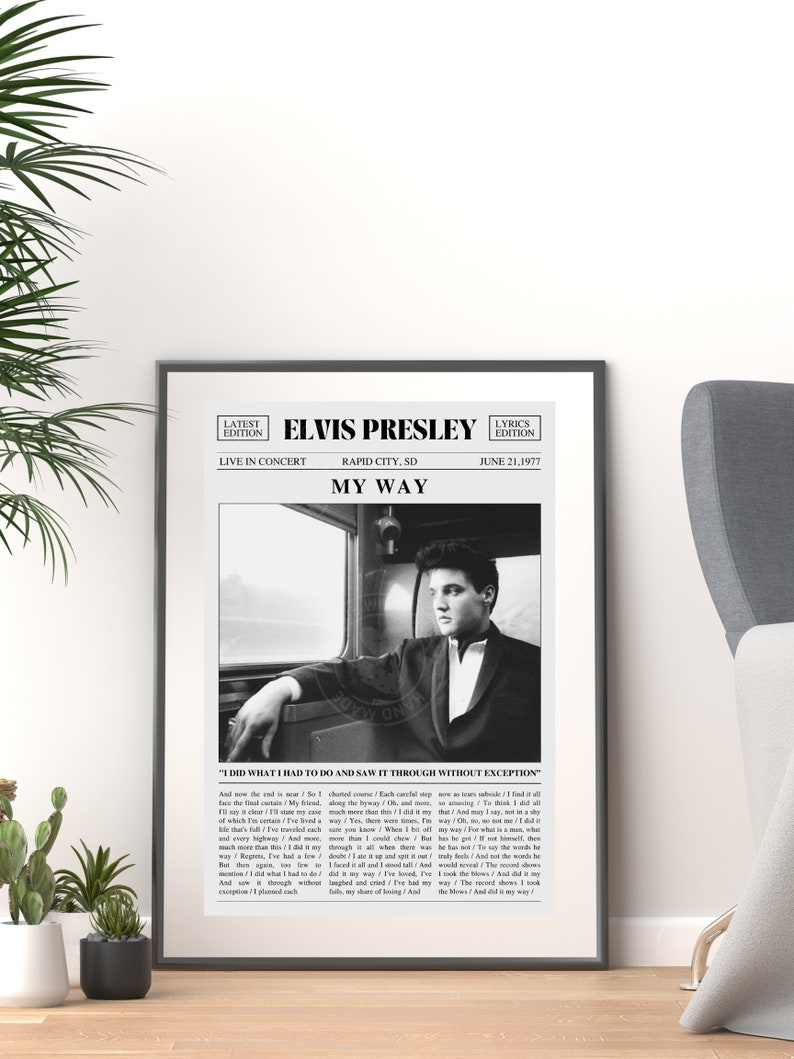 Elvis Presley My Way DIGITAL - Etsy