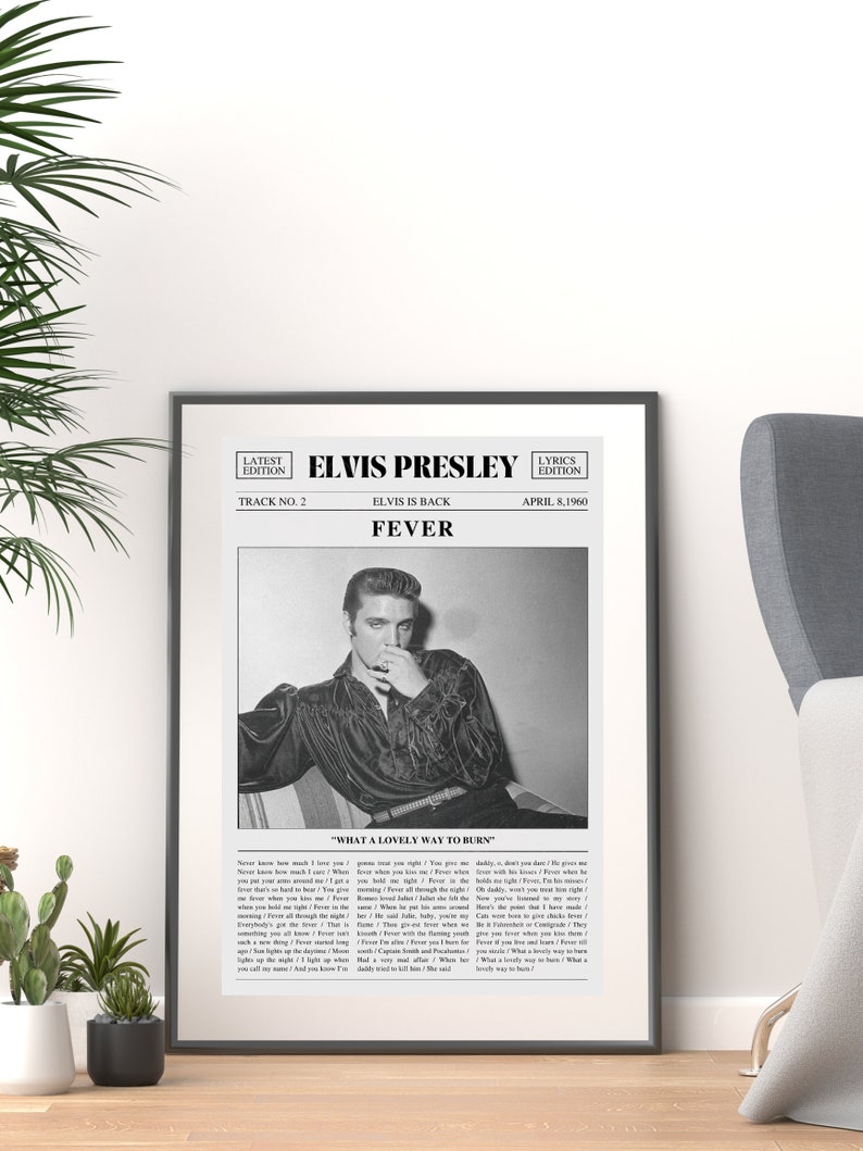Elvis Presley - Fever - DIGITAL - Etsy