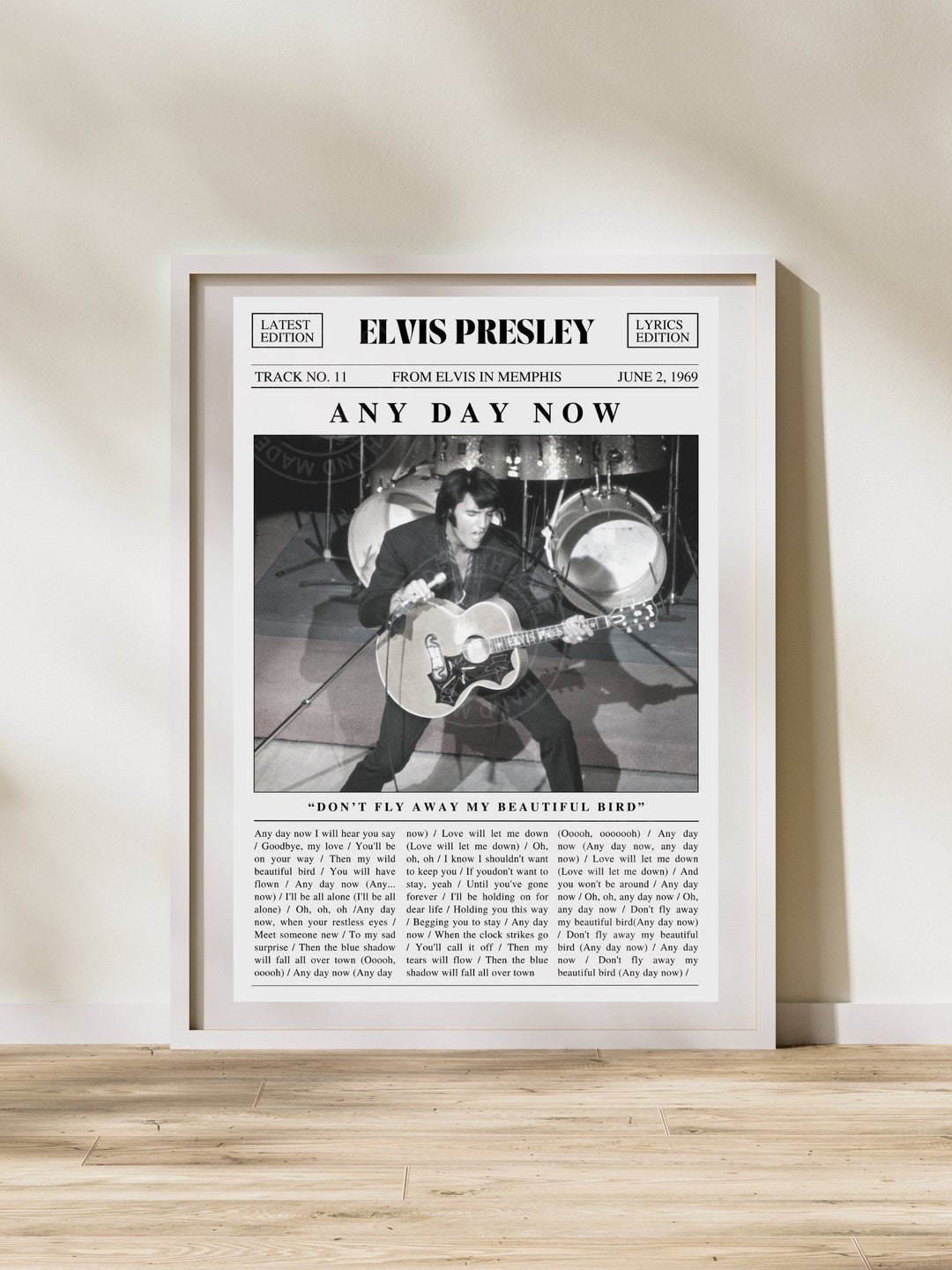 Elvis Presley - Any Day Now - DIGITAL - Etsy
