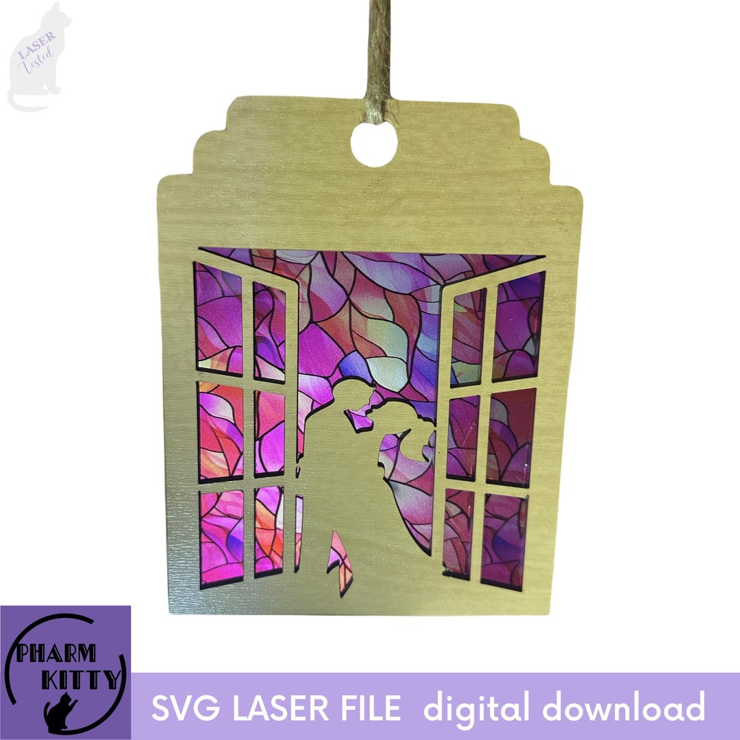Romantic Couple Sun Catcher SVG, Laser Cut File (digital Download) - Etsy