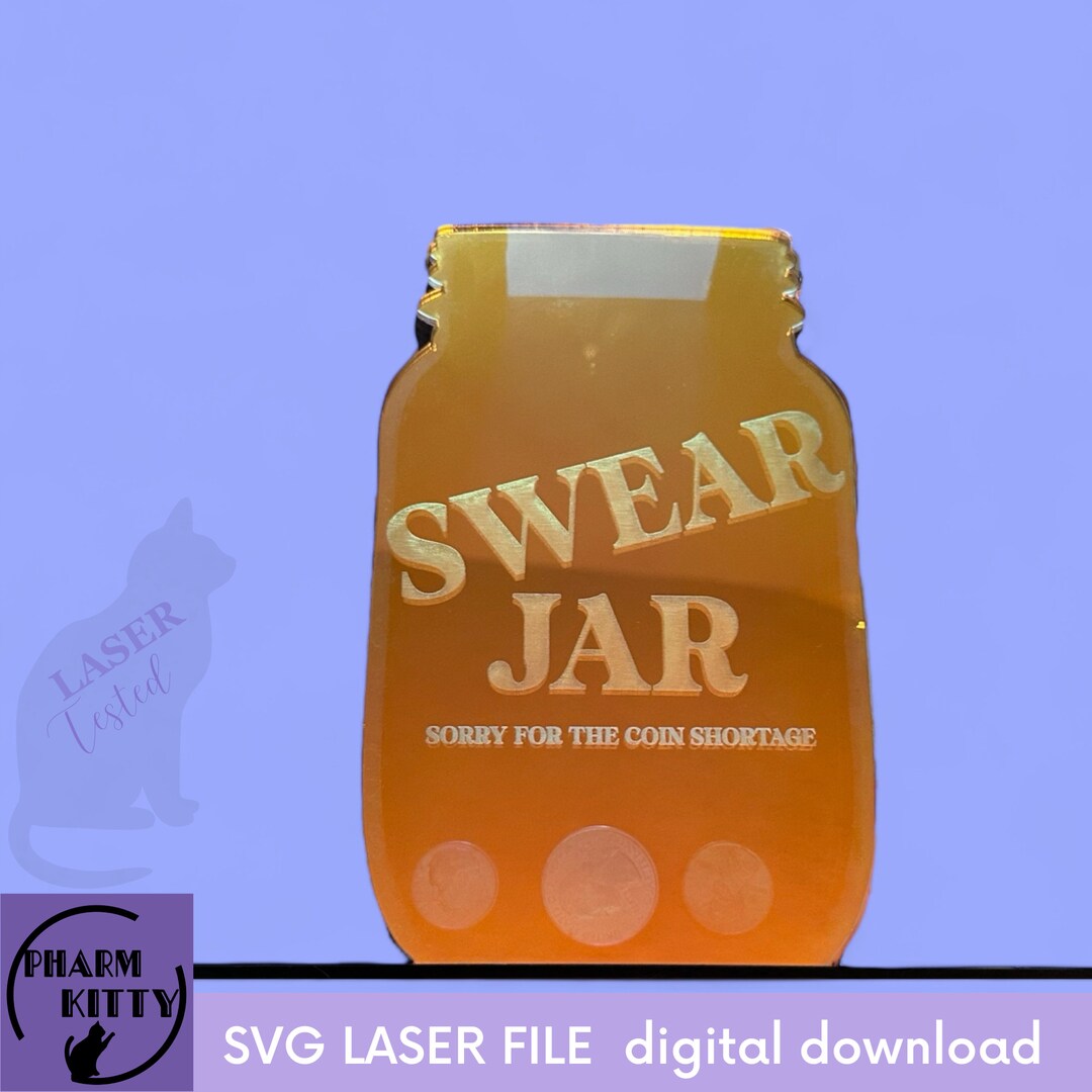 Swear Jar SVG, Piggy Bank SVG, DIY Father's Day Gift, Piggy Bank File ...