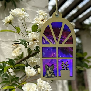 Corgi Window Sun Catcher SVG File, Gift for Dog Lover, Sun Catcher ...