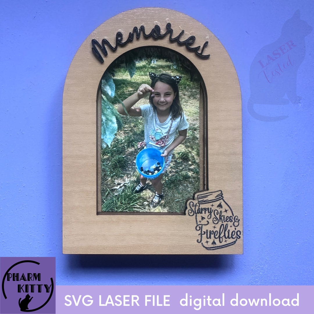 Memories Fridge Magnet Photo Frame SVG, DIY Travel Lover Gift, Fridge ...