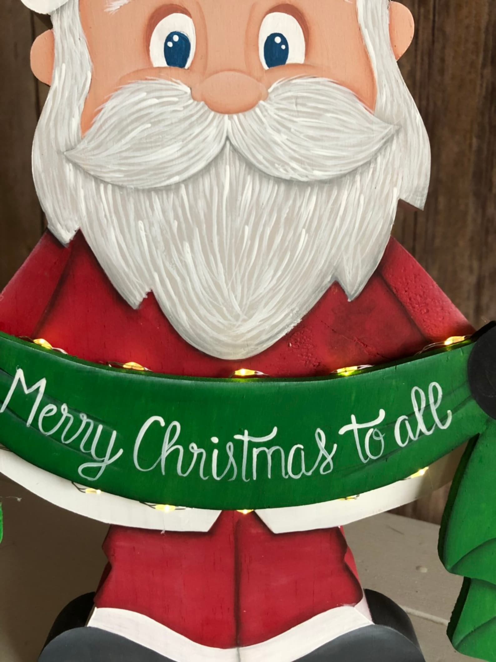 Santa Claus Decor Christmas Mantle Decor Christmas Lighted - Etsy Canada