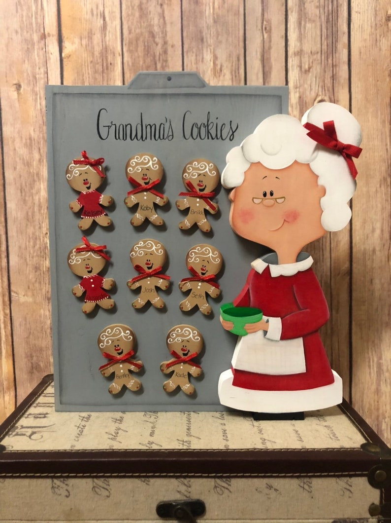 Personalized Grandma Cookie Sign: Gift From Grandkids - Etsy