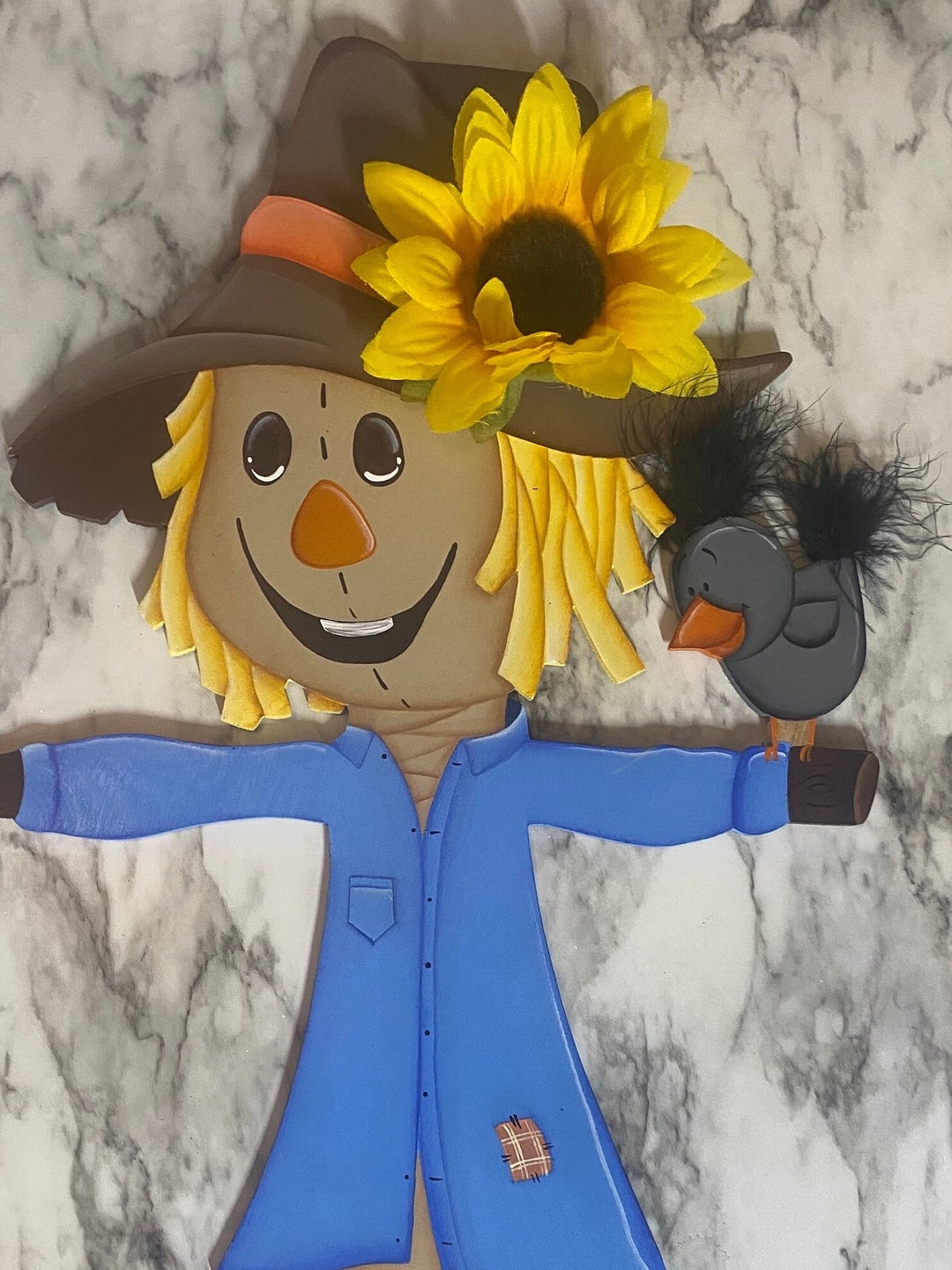 Fall Door Decor, Scarecrow Door Hanger, Fall Decor, Autumn Wreath, From ...