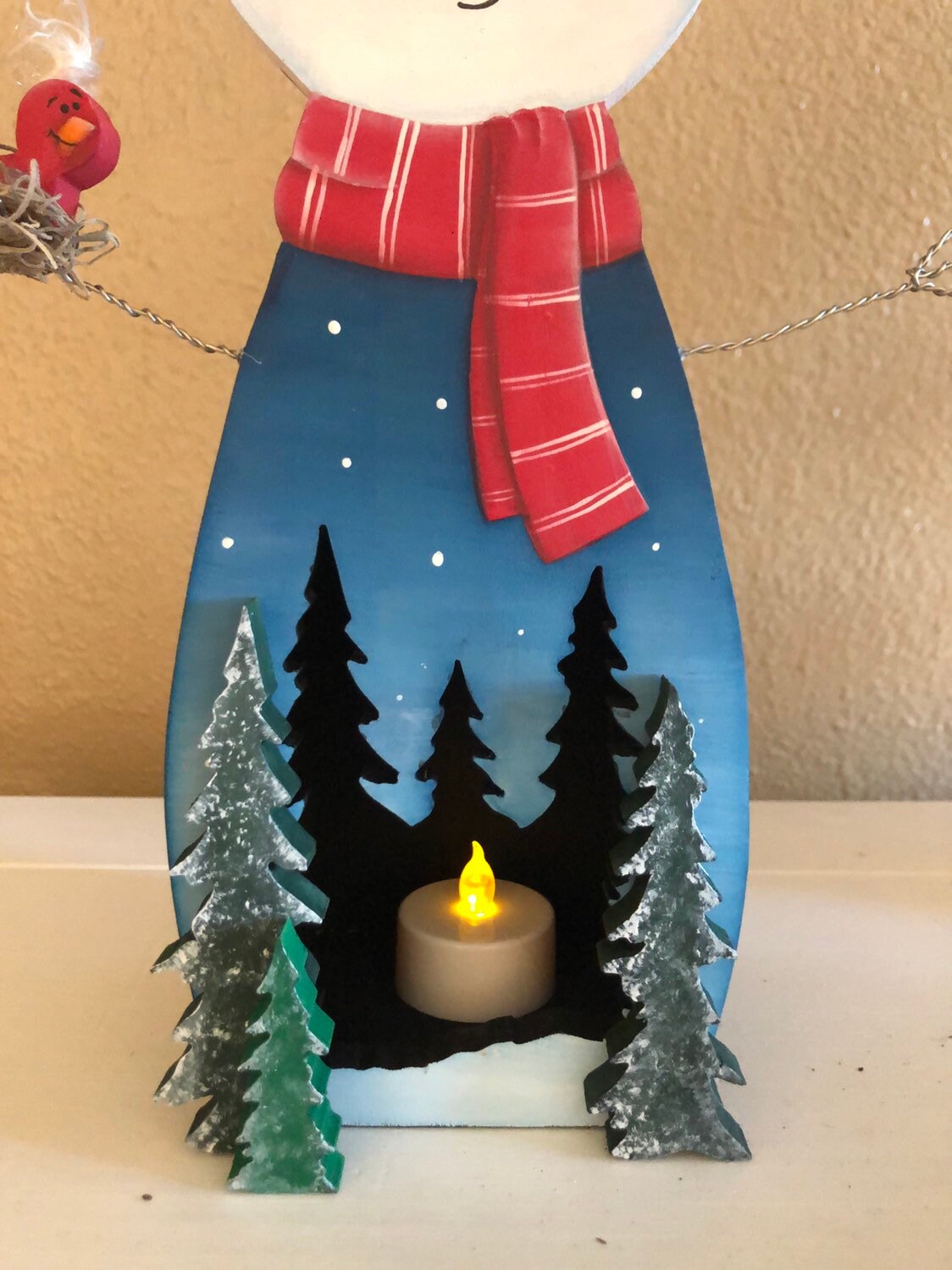 Snowman Decor Christmas Lighted Decorations Luminaries | Etsy