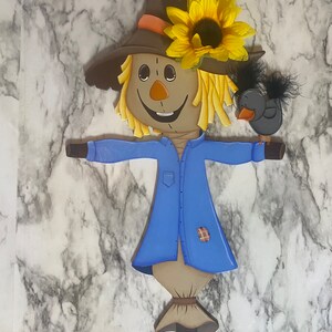 Fall Door Decor, Scarecrow Door Hanger, Fall Decor, Autumn Wreath, From ...