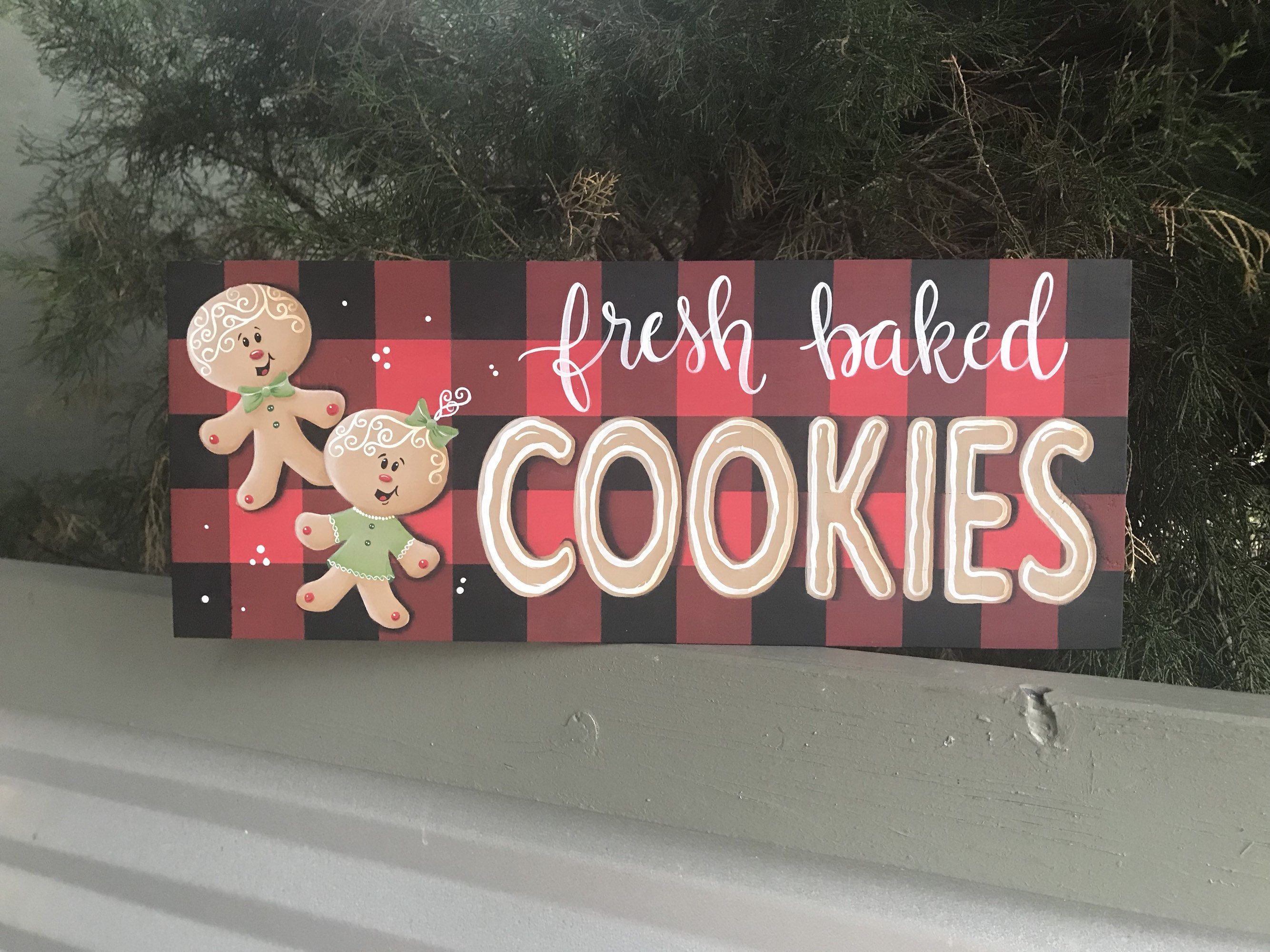 Gingerbread Man Christmas Wood Sign Gingerbread Christmas - Etsy