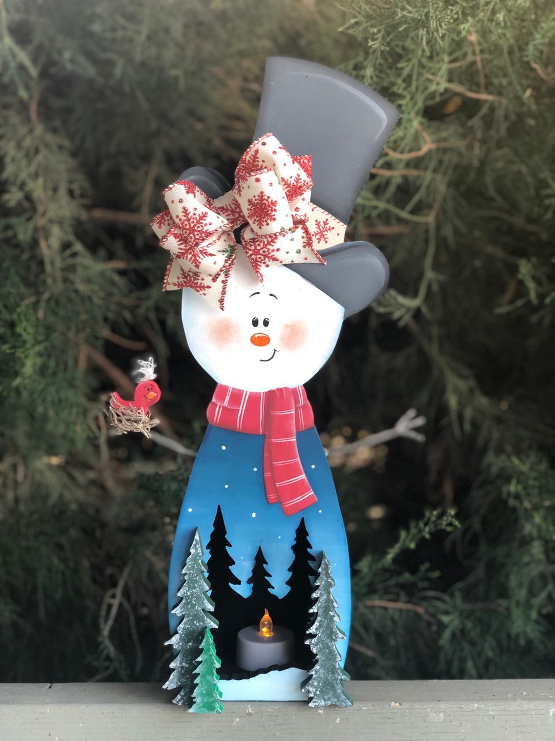 Snowman Decor, Christmas Lighted Decorations, Luminaries, Holiday ...