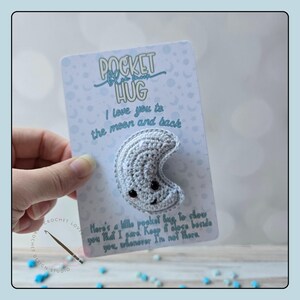 Crochet Pocket Hugs, Sun and Moon Pocket Hugs, Friendship Gift ...