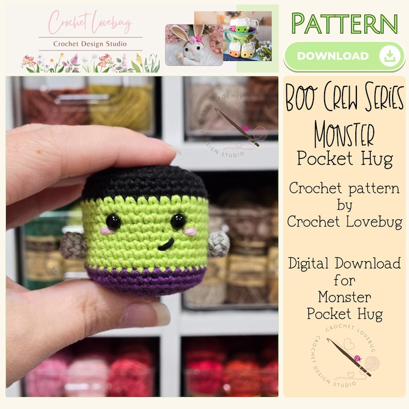 Crocheted Hug Monster - Etsy