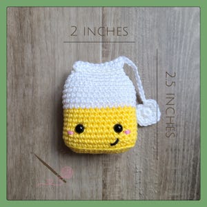 Crochet Tea Bag Pattern, Crochet Pocket Hug, Crochet Tea Bag, Easy ...