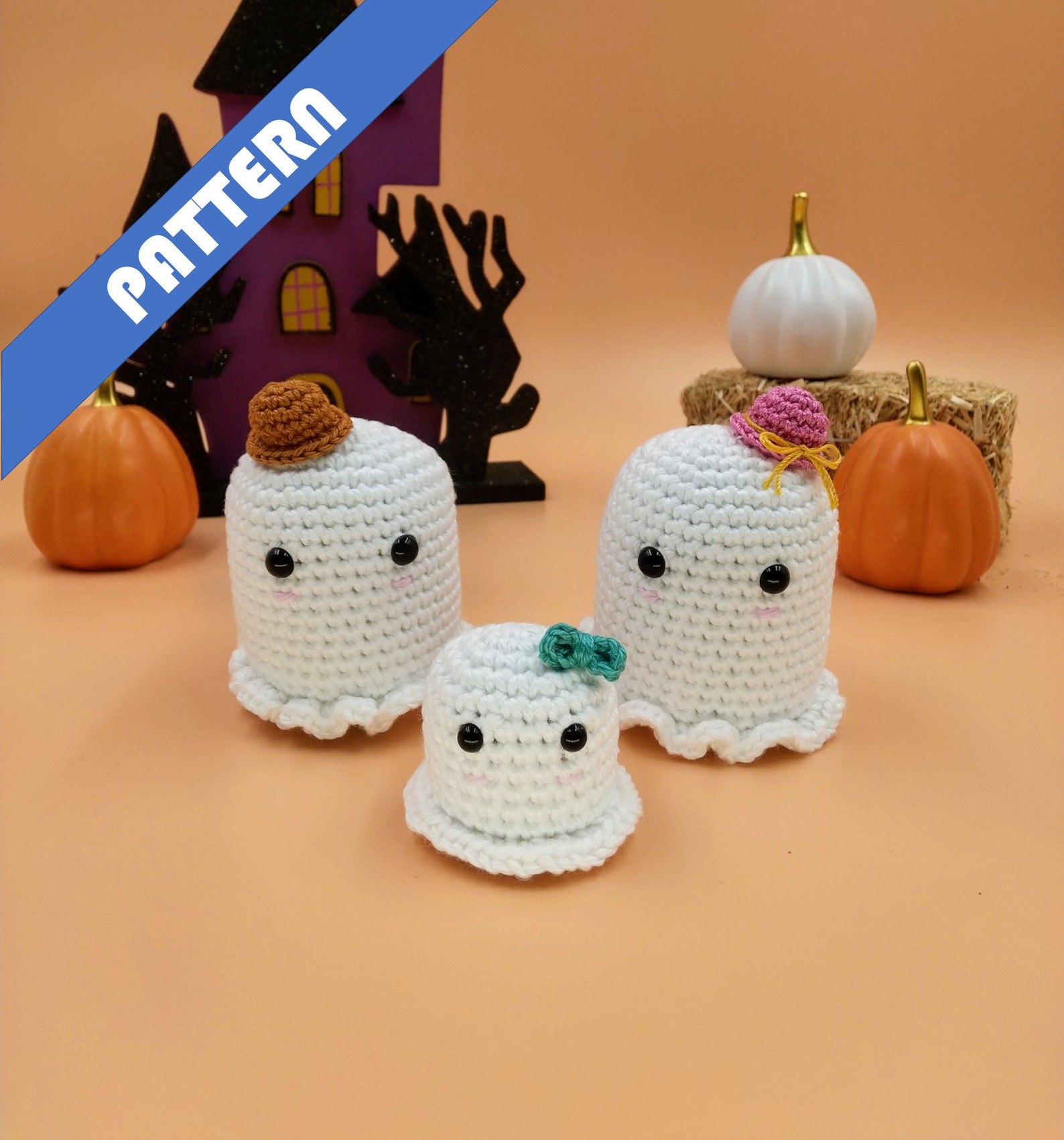 Crochet Pattern Boo Family | Etsy