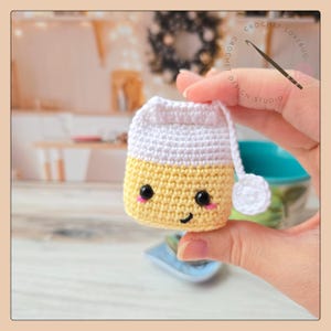 Crochet Tea Bag Pattern, Crochet Pocket Hug, Crochet Tea Bag, Easy ...