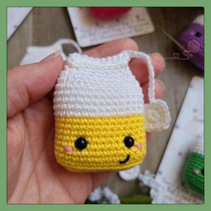 Crochet Tea Bag Pattern, Crochet Pocket Hug, Crochet Tea Bag, Easy ...