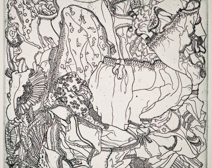 Etching Print 'knickers in Drawer Etching' by - Etsy