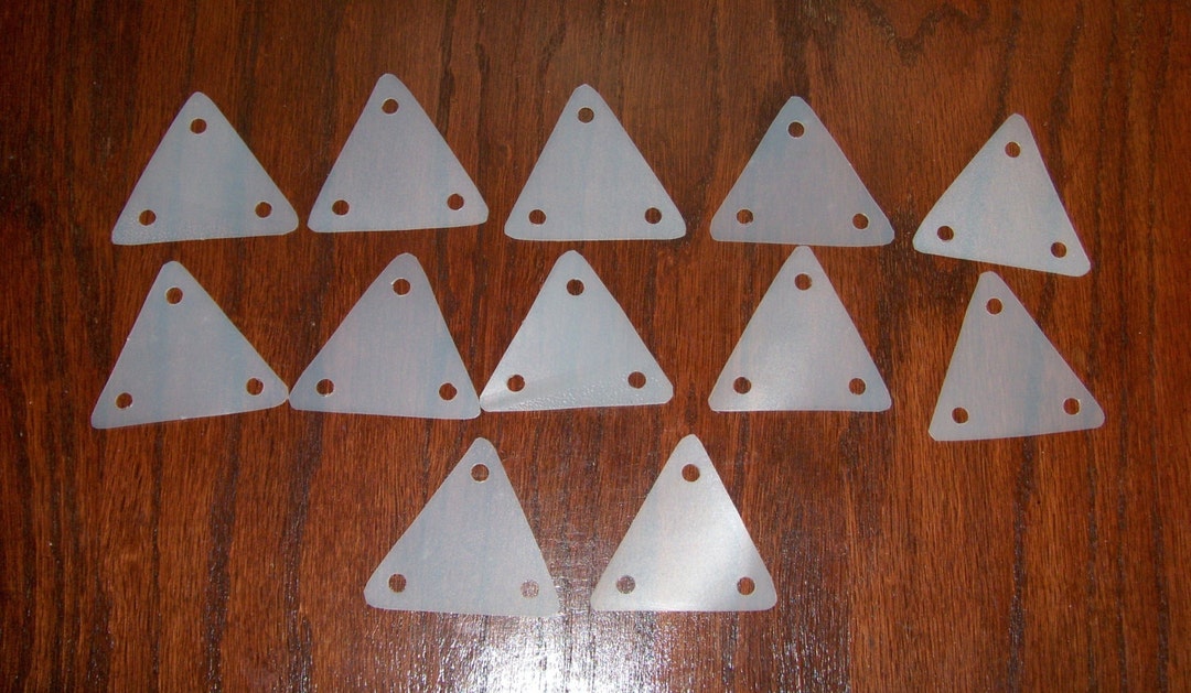 Set of 12 Unmarked Triangle Weaving Tablets Viking Tablet Weaving ...