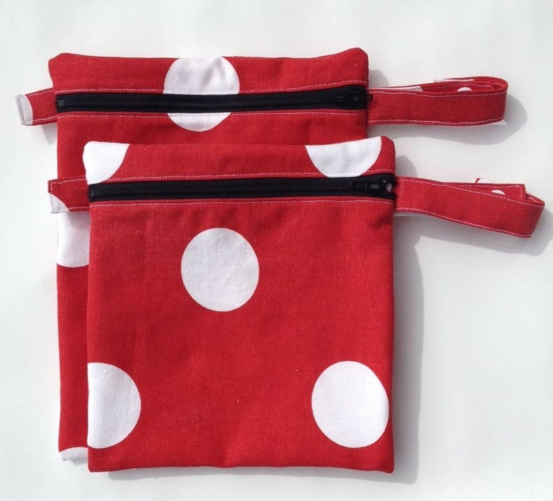 Hanky Bag Dual Pocket Wet Bag Keeps Clean and Dirty Items - Etsy