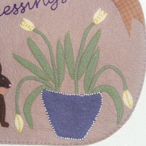 Easter Blessings E-pattern Wool Felt Pattern Spring Decor Easter Decor ...