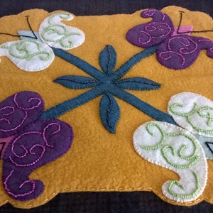 Wool and Wool Felt Candle Mat Pattern Paper Pattern Home Decor Spring ...