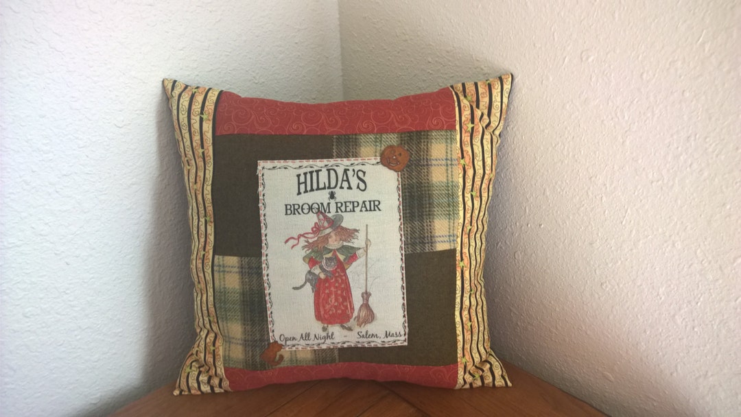 Hilda's Halloween Pillow Home Decor Handmade - Etsy