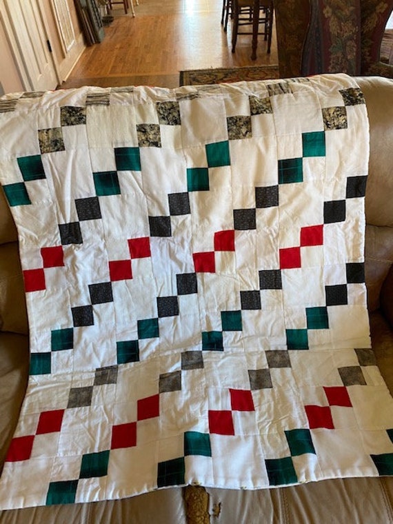 Lap Quilt Vintage Block Quilt Handmade - Etsy