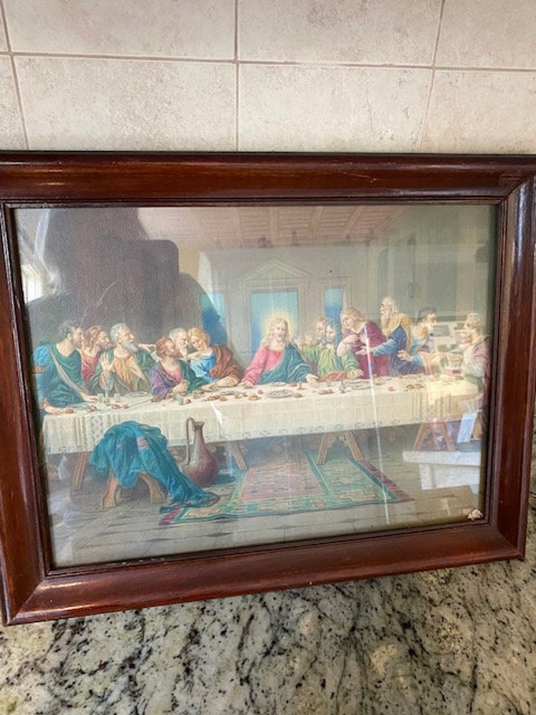 The Last Supper Framed Print From the 60s - Etsy