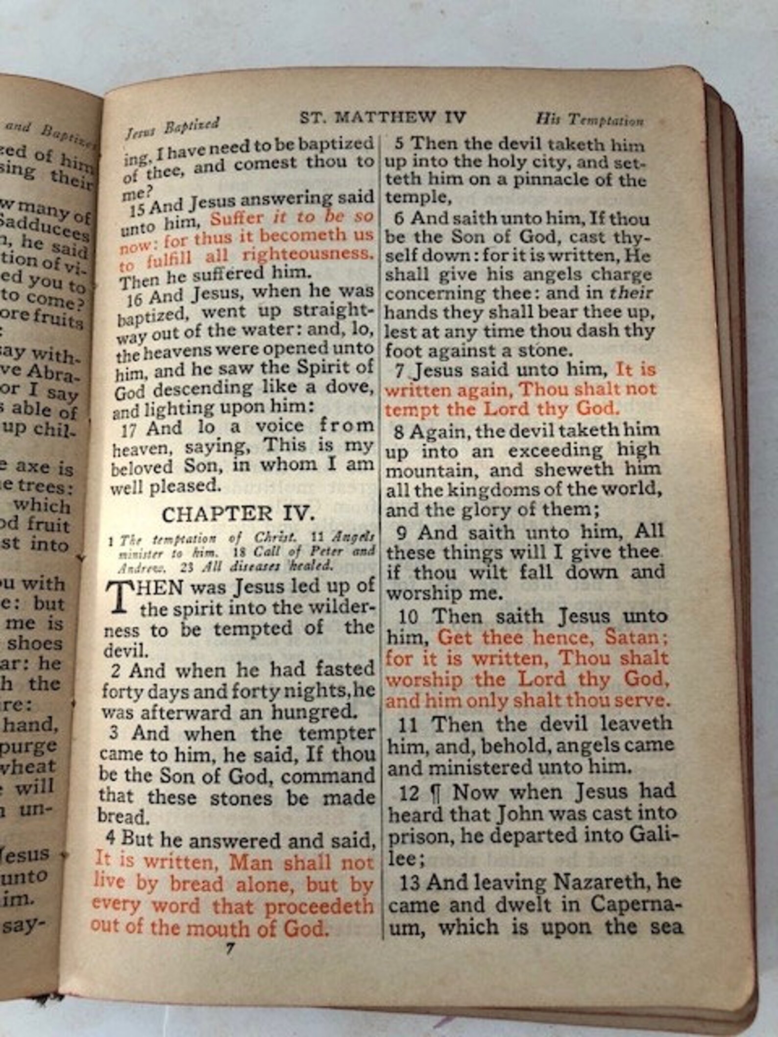 Old Bible New Testament and Psalms Red Letter Edition Vintage Bible - Etsy