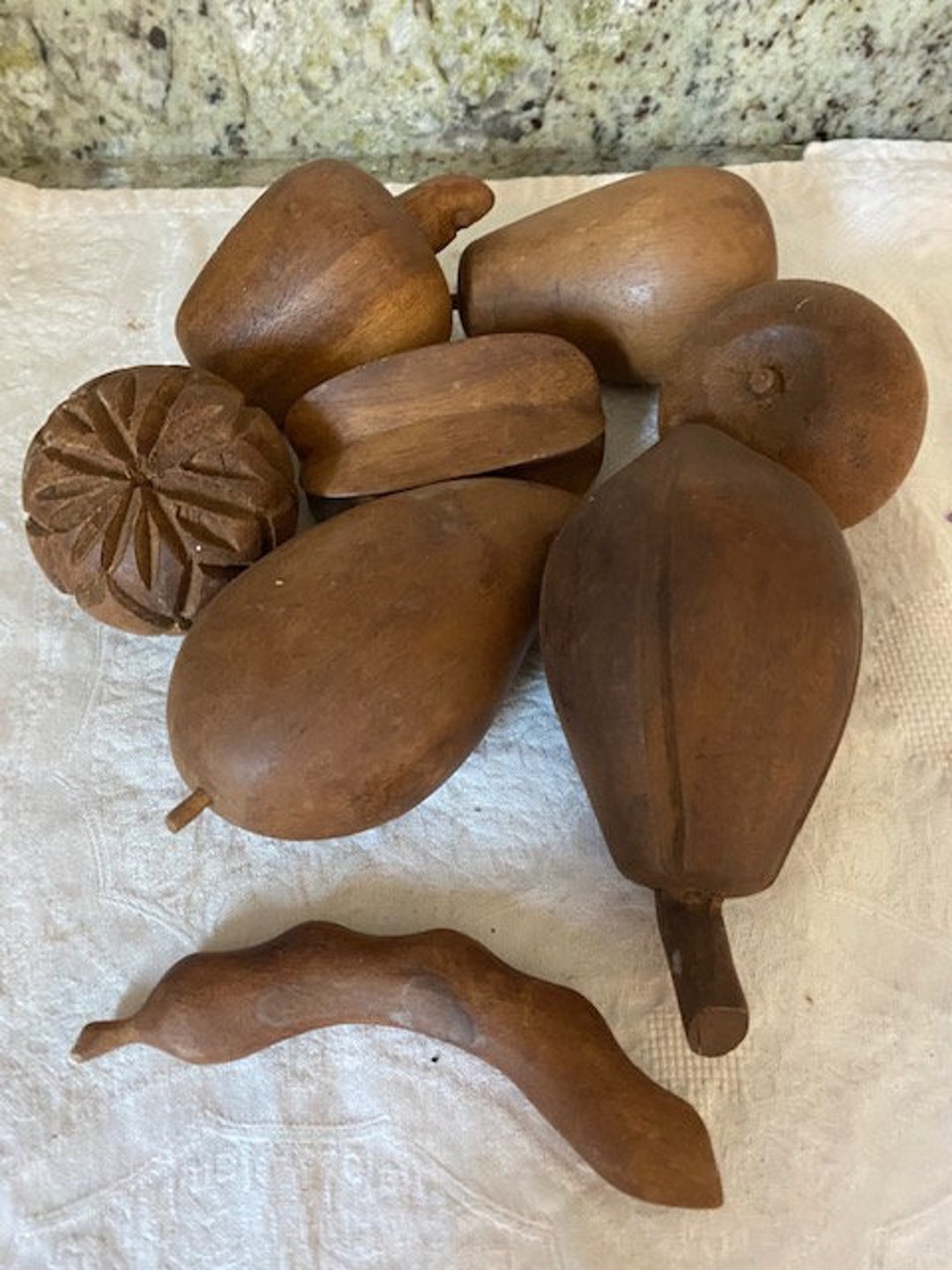 Wood Fruit Vintage 8 Pieces - Etsy