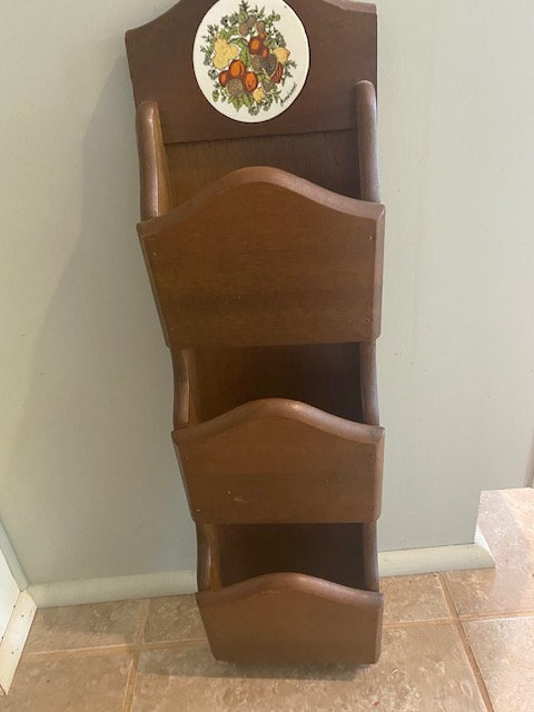 Letter/bill Holder Wood Vintage - Etsy