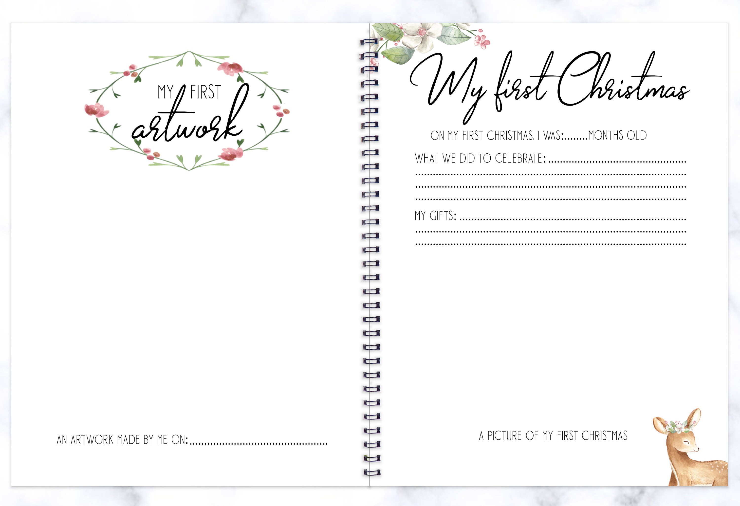 Baby Girl Book Baby Girl Shower Gift New Baby Gift Memory | Etsy