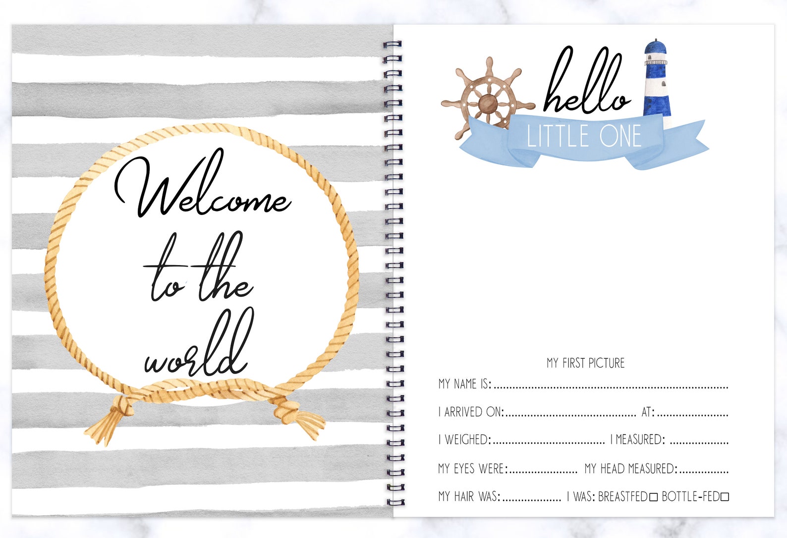 Baby Book Baby Album Baby Boy Journal New Baby Gift Memory | Etsy