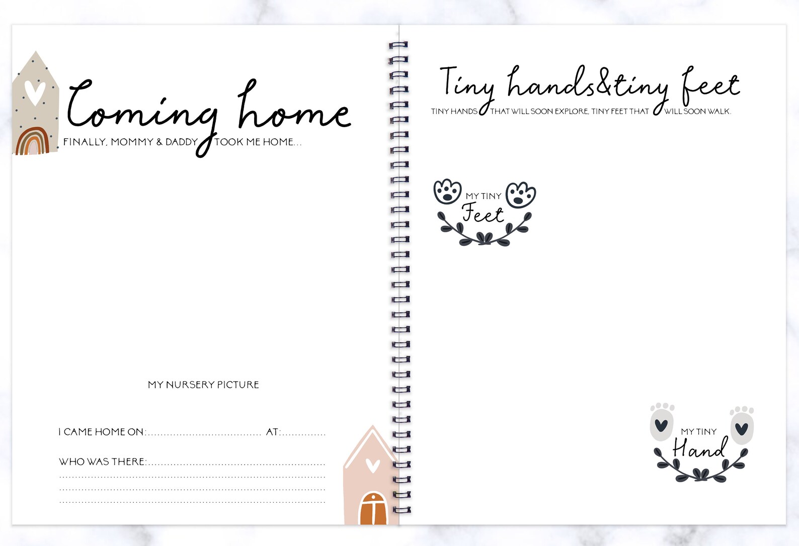 Baby Book Baby Girl Journal Baby Memory Book New Baby Gift - Etsy