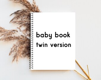 Twin Baby Book - Etsy