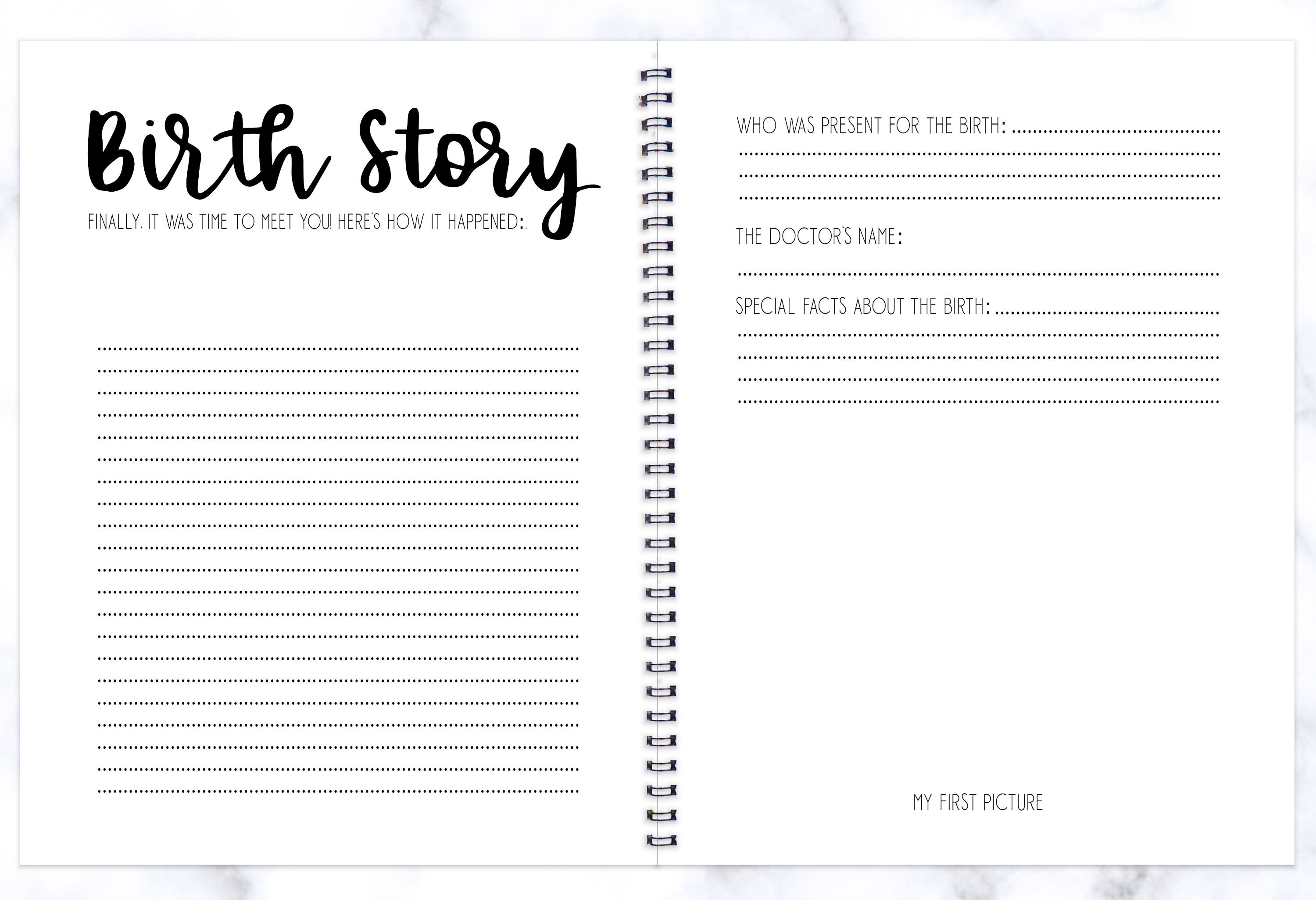 Baby Book Floral Baby Book Baby Girl Book Baby Girl | Etsy