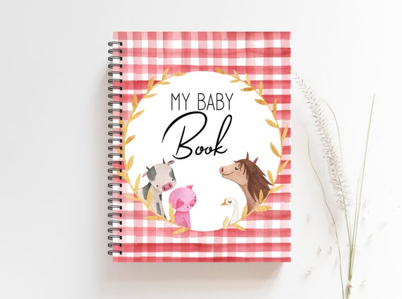 Baby Book New Baby Gift Baby Boy Gift Modern Baby Book - Etsy
