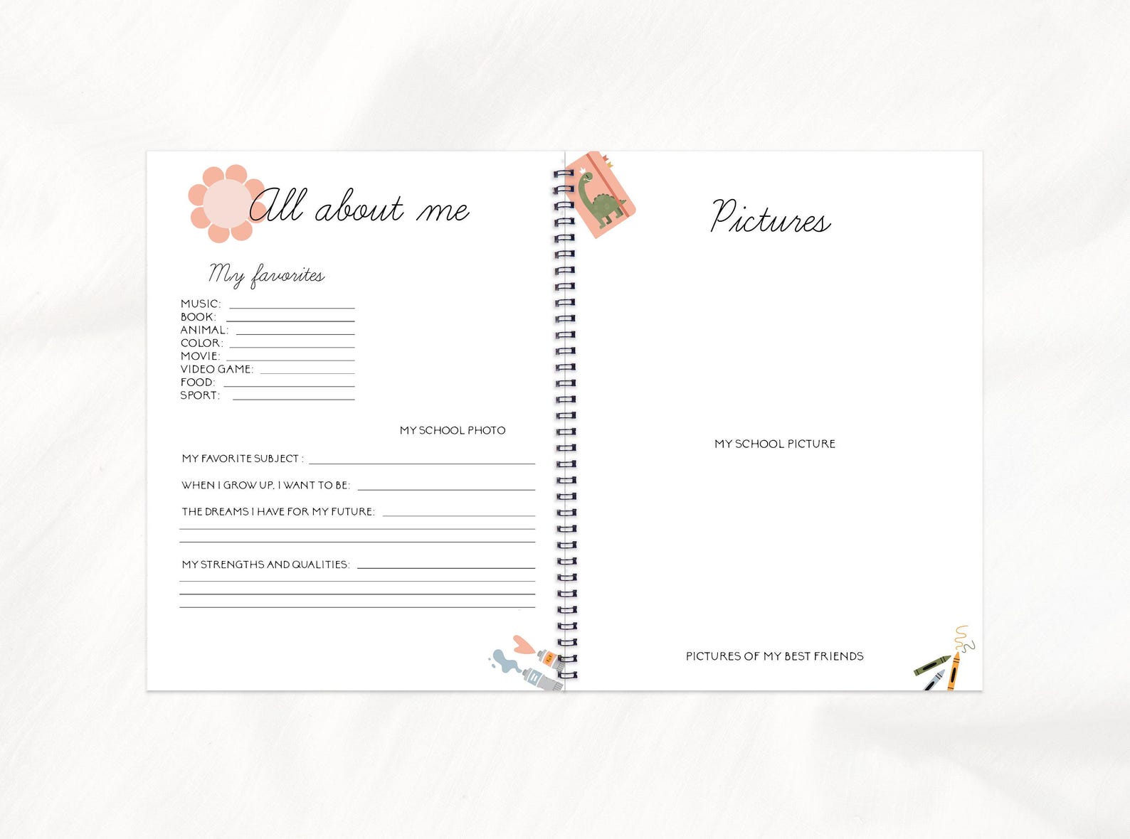 School Memories Journal, School Book, My School Memories, School Days ...