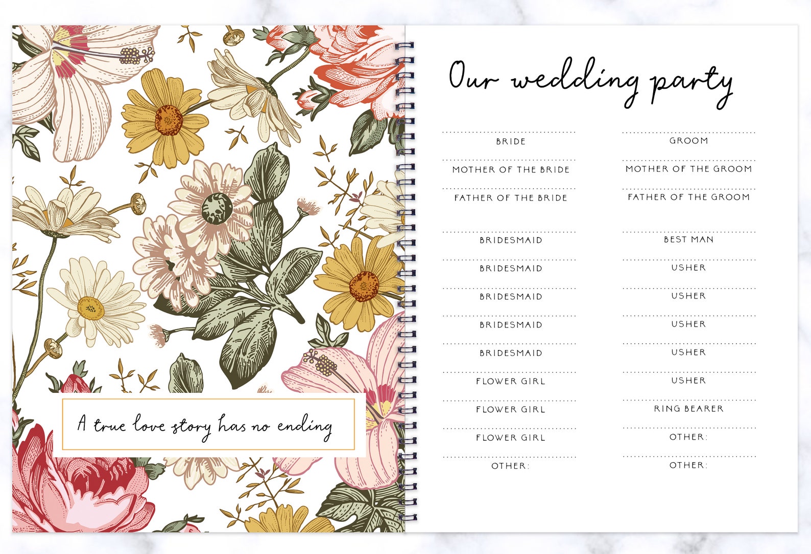 Wedding Planner Book Engagement Gift Wedding Scrapbook Gift | Etsy