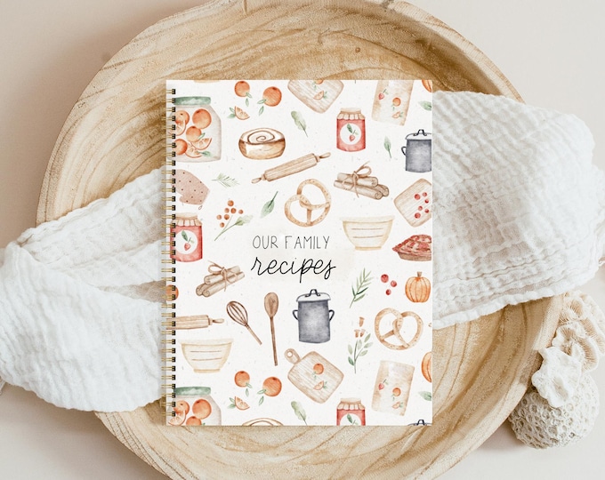 Family Recipes Book, Kitchen Recipe Journal, Journal Recipe, Family ...