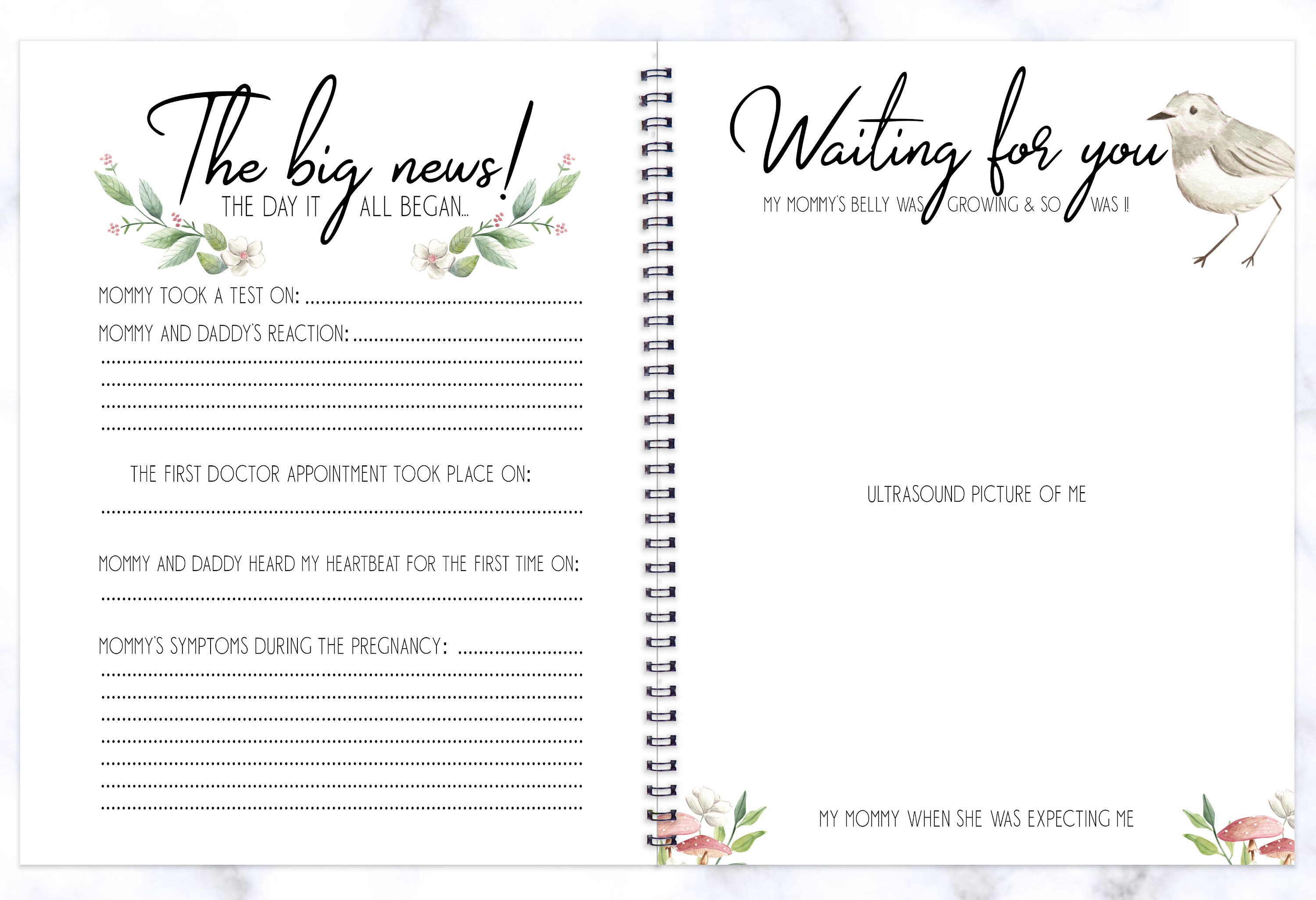 Baby Girl Book Baby Girl Shower Gift New Baby Gift Memory | Etsy