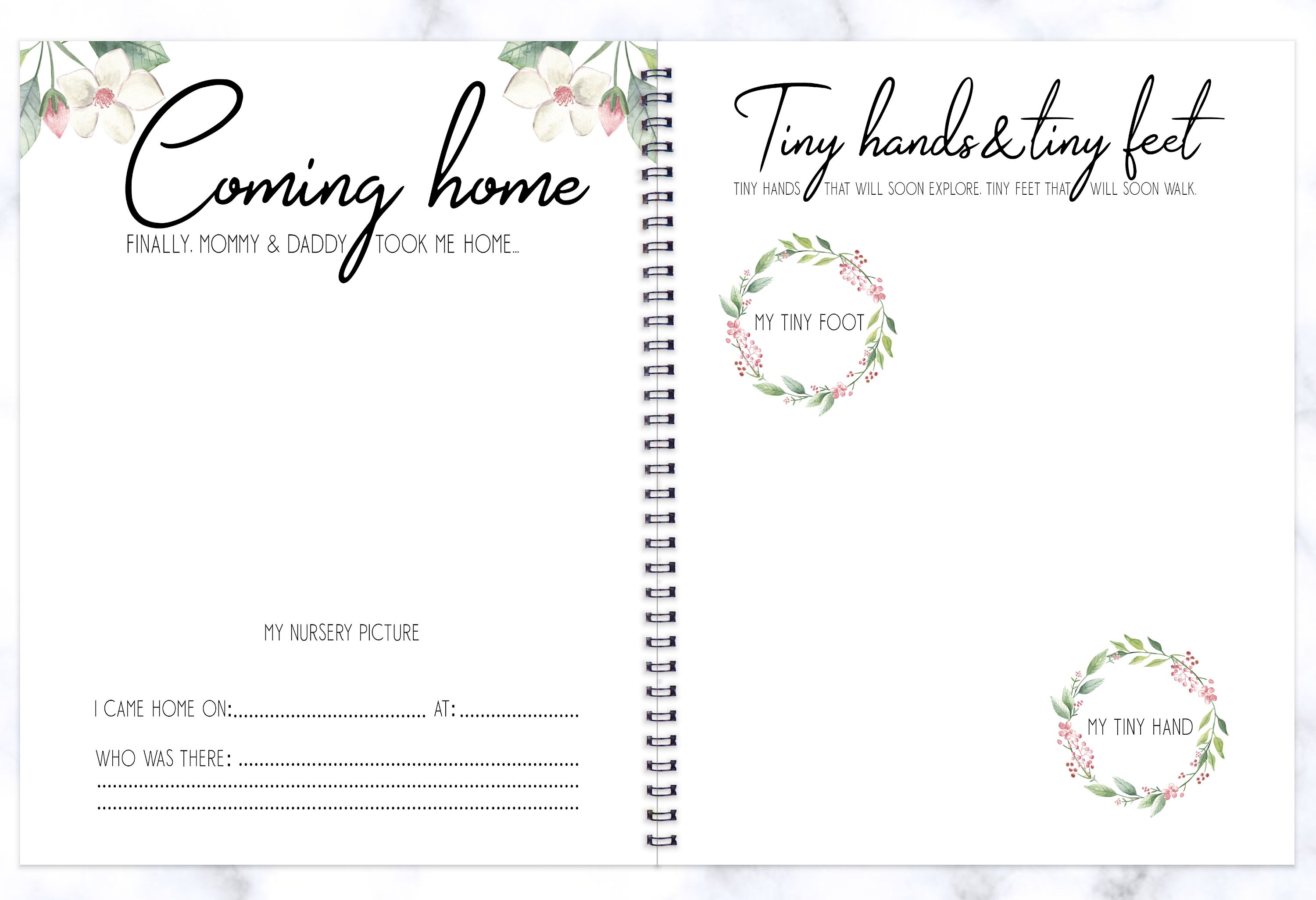 Baby Girl Book Baby Girl Shower Gift New Baby Gift Memory | Etsy