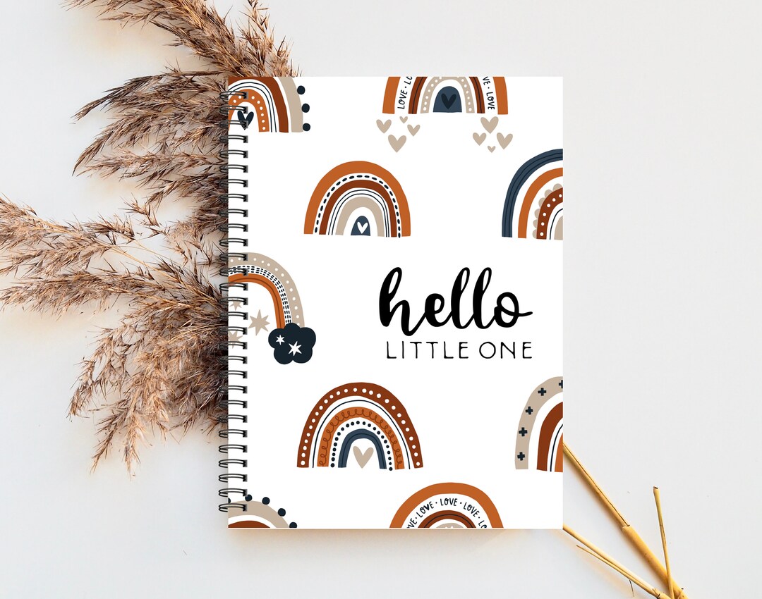 Baby Book, Baby Boy Journal, Baby Shower, Pregnancy Gift, Rainbow Baby ...