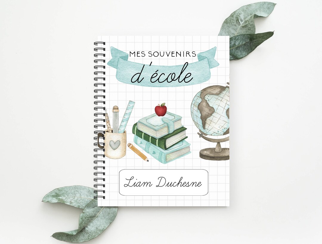 Livre Souvenirs D'école Garçon, Mon Livre D'école, Souvenirs D'école ...