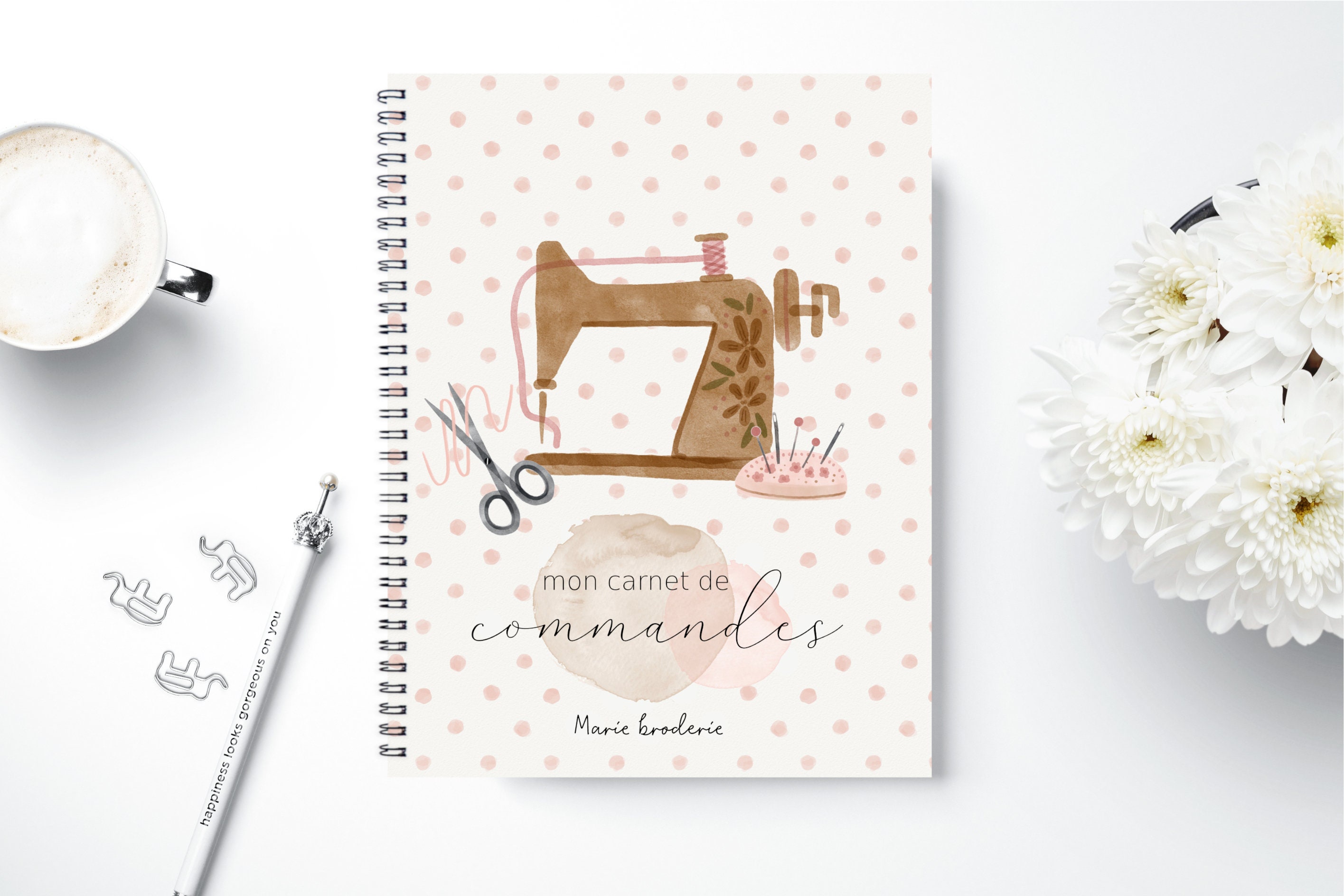 Carnet De Commandes Personnalisé, Carnet De Commandes, Cahier De Notes ...