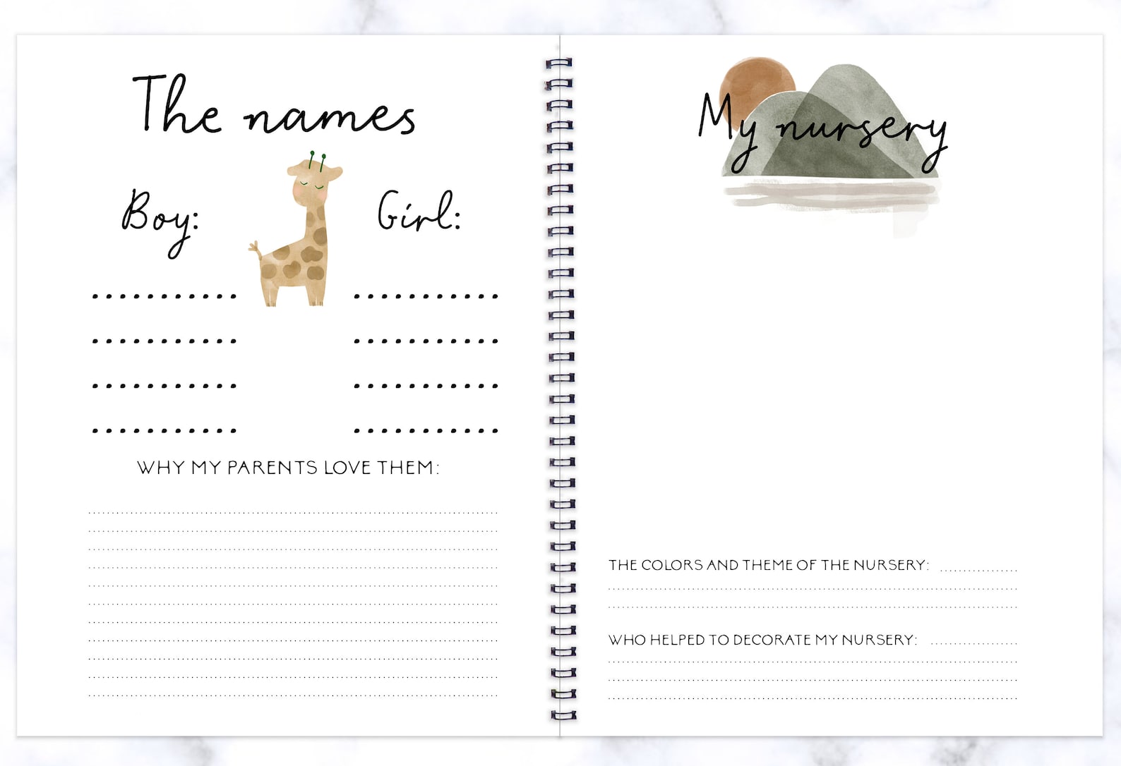 Baby Book, Baby Journal, Pregnancy Planner, Pregnancy Journal, New Mom ...