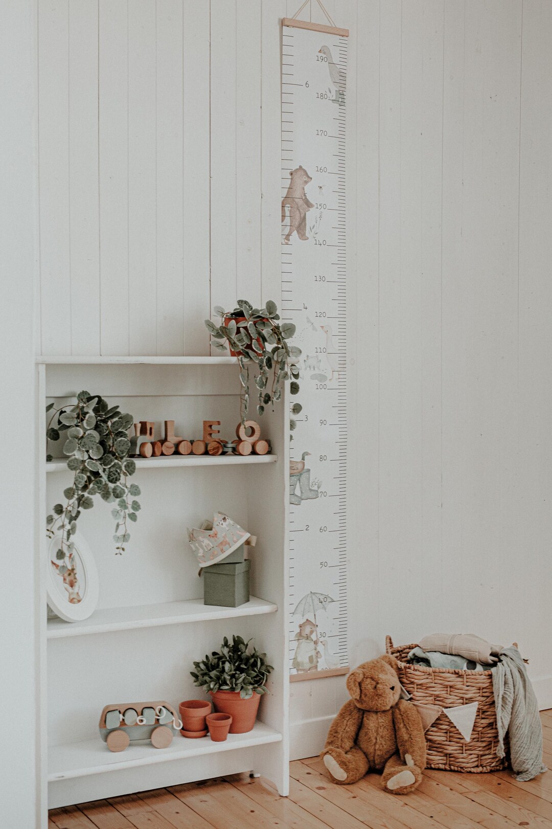 Growth Chart, Children Height Growth Chart, Children Bedroom Decor ...