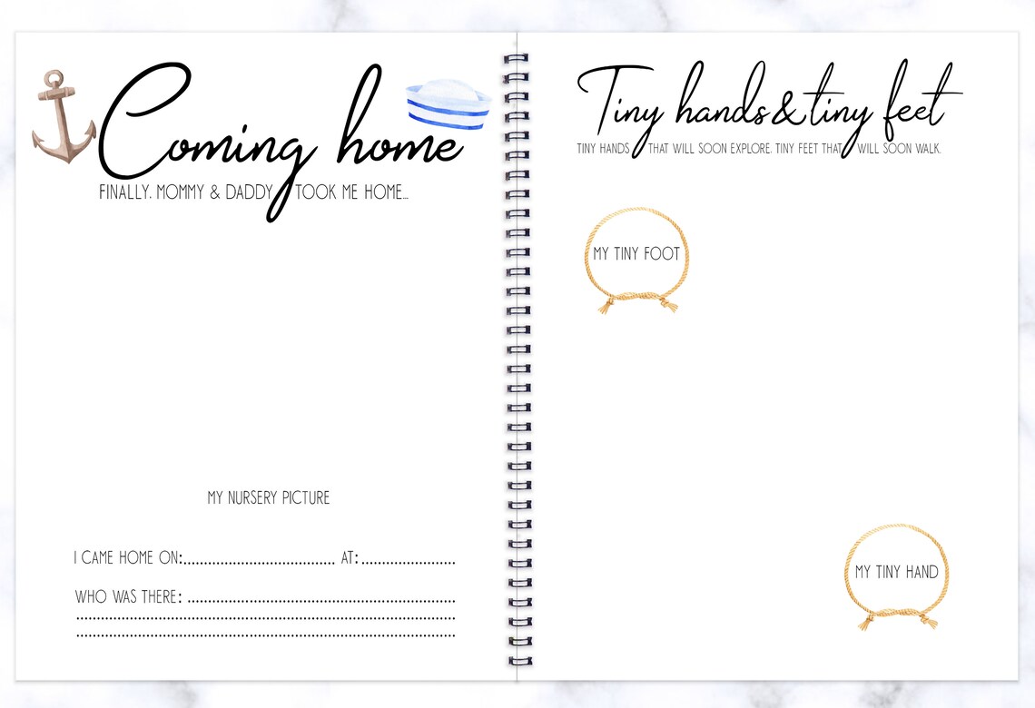 Baby Book Baby Album Baby Boy Journal New Baby Gift Memory - Etsy