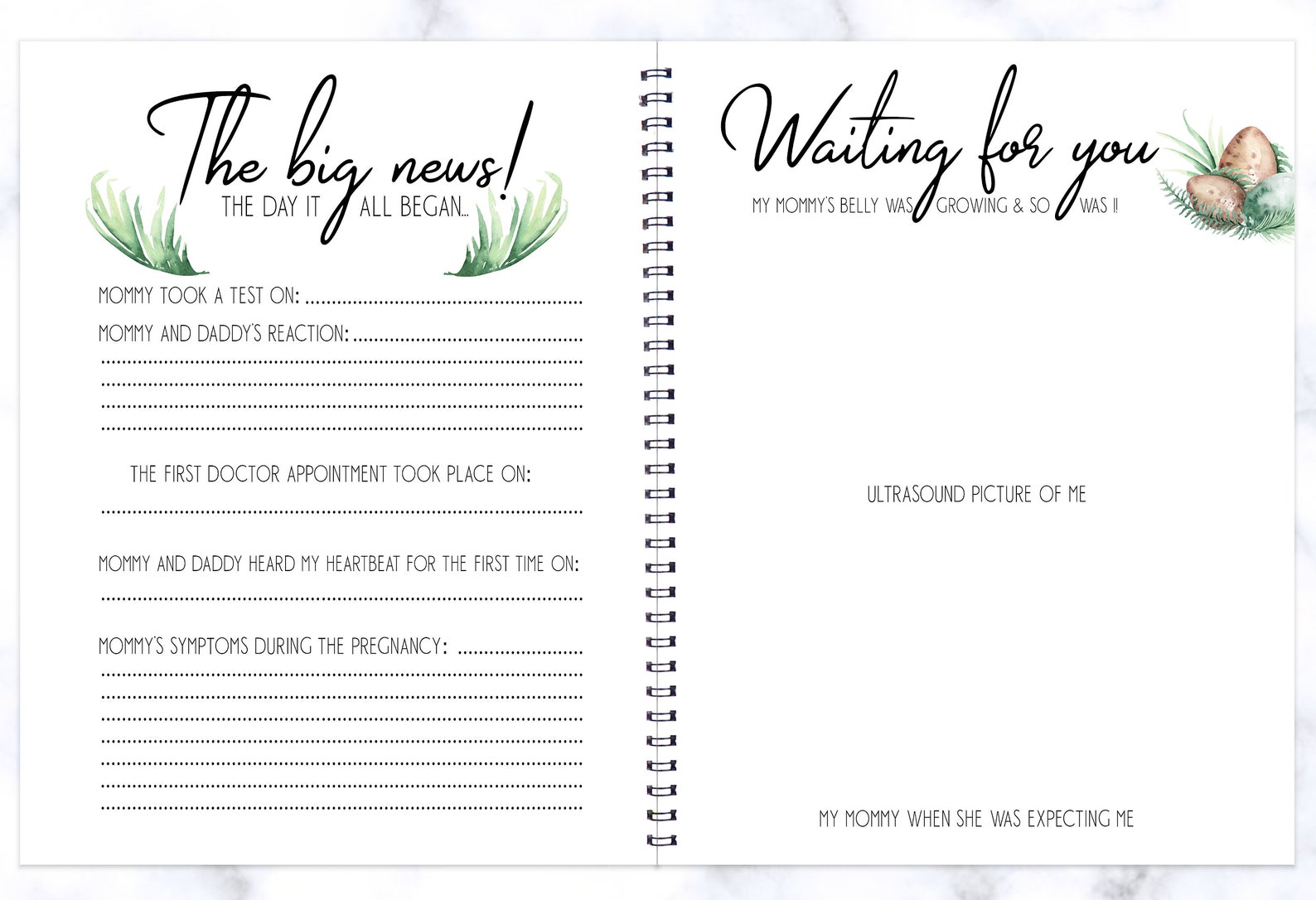 Baby Book Baby Shower Gift Memory Book New Baby Gift Baby - Etsy